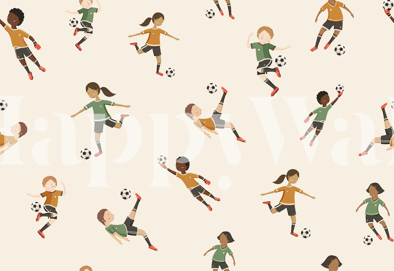 Kids Football Fun wallpaper | happywall.com