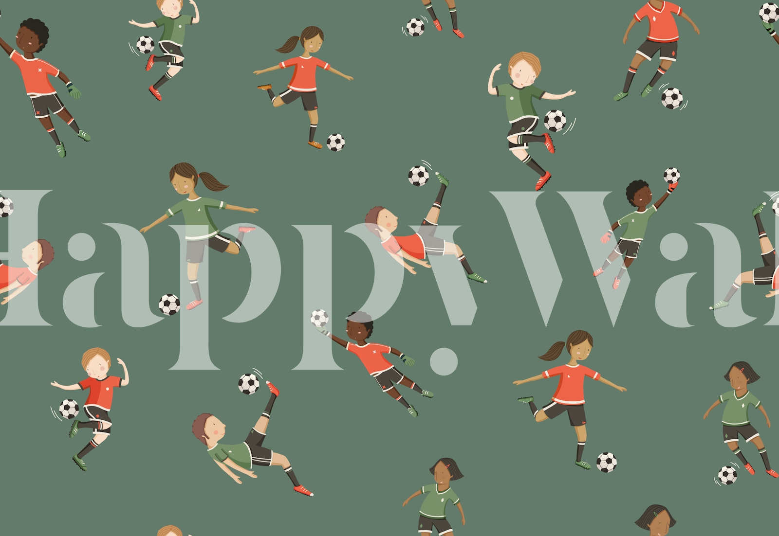 Youthful Football Joy Wallpaper | happywall.com