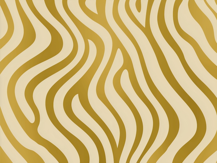 Golden Zebra Stripes Wallpaper | Happywall