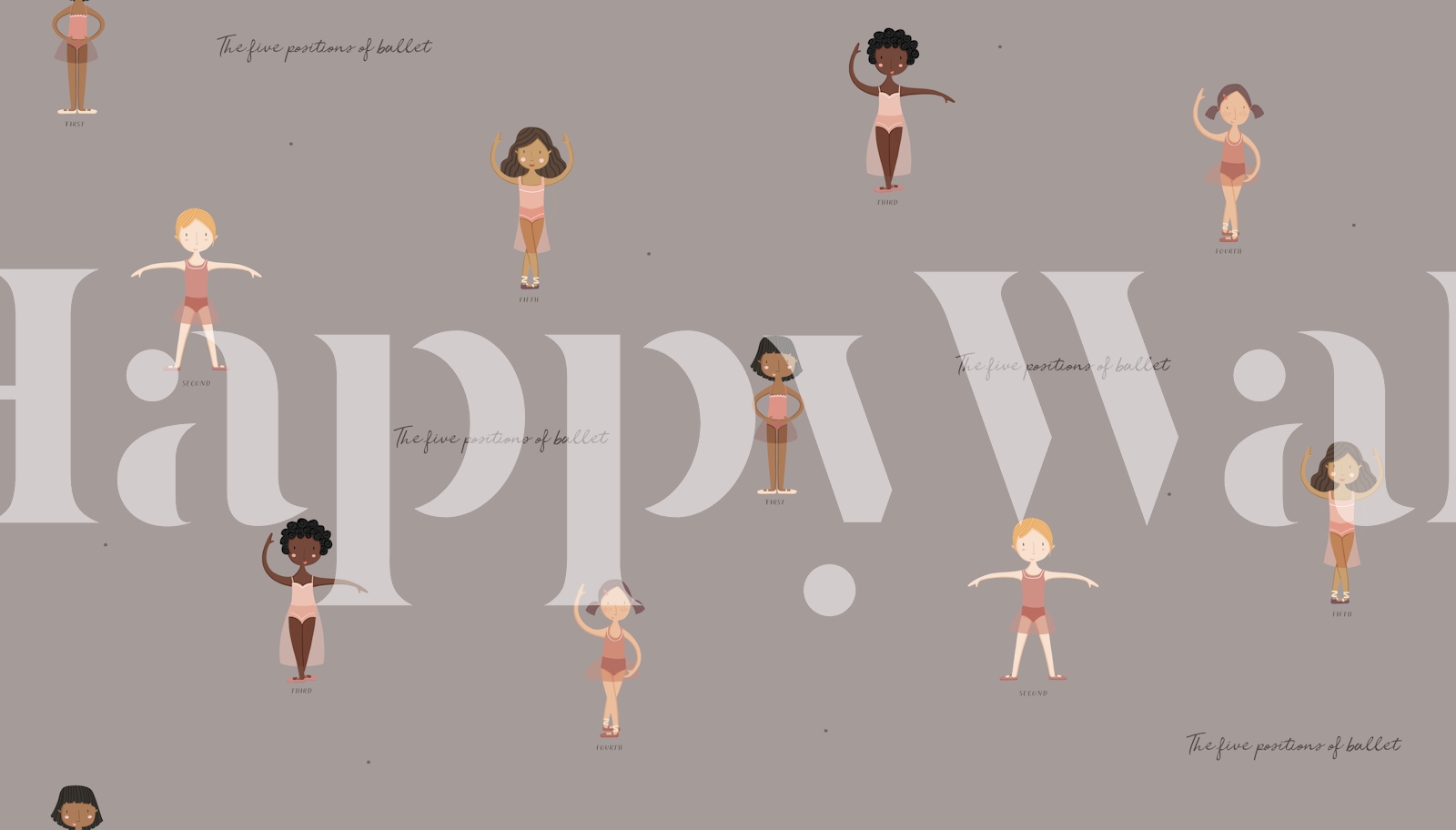 Elegant Ballet Characters Wallpaper | happywall.com