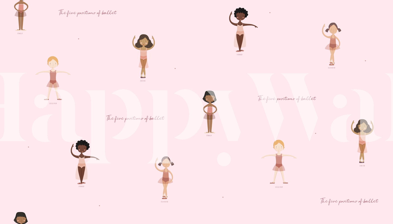 Charming Ballet Poses Wallpaper