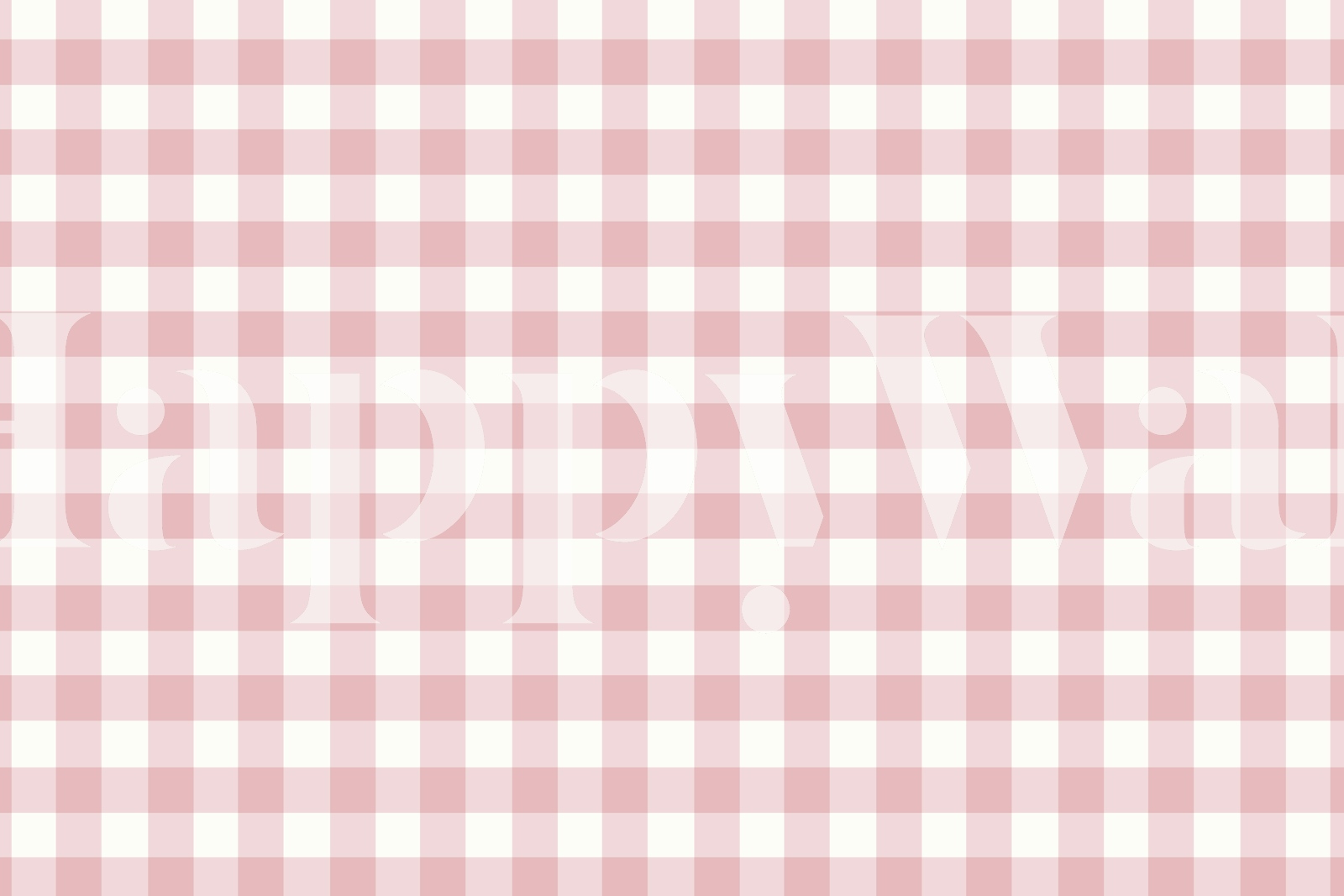 Soft Pink Gingham Wallpaper - happywall.com