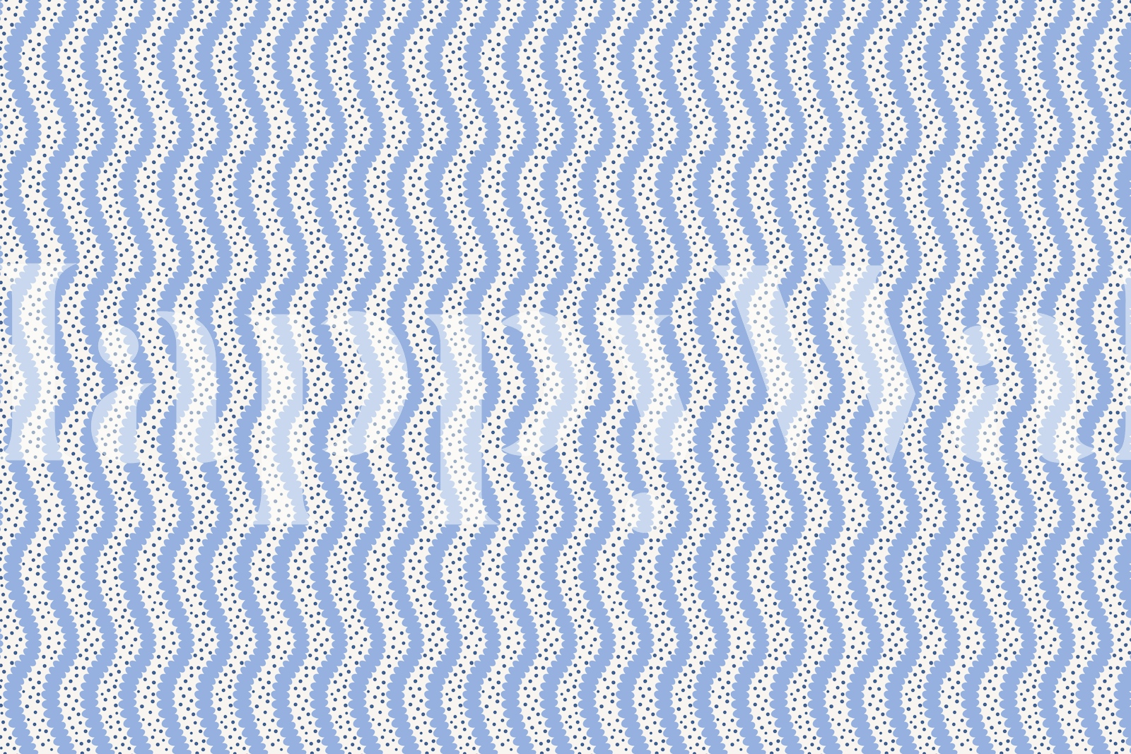 Squiggly Wiggly Lines - Blue | Happywall.com