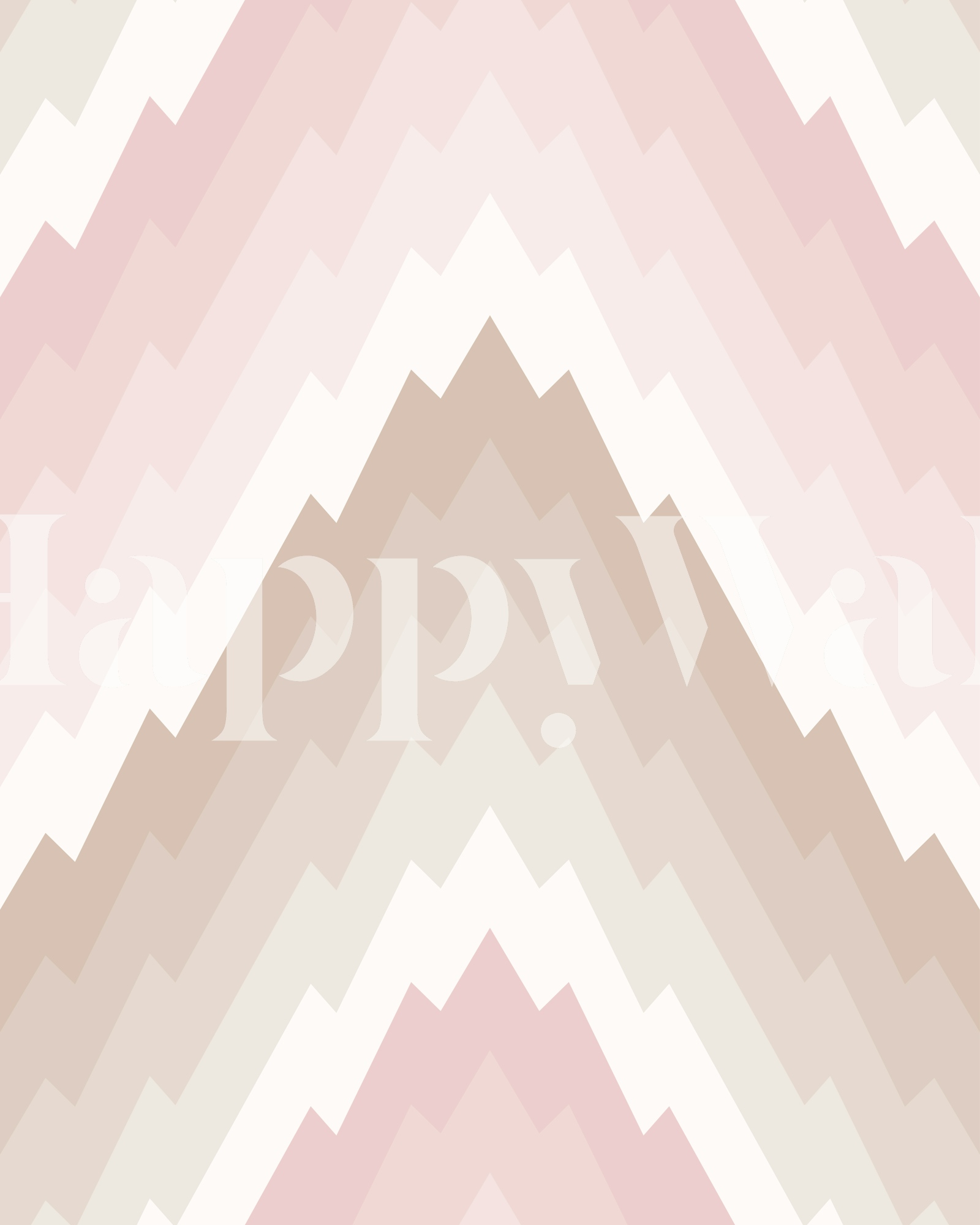 Grand Pink and Beige Flame Stitch Wallpaper