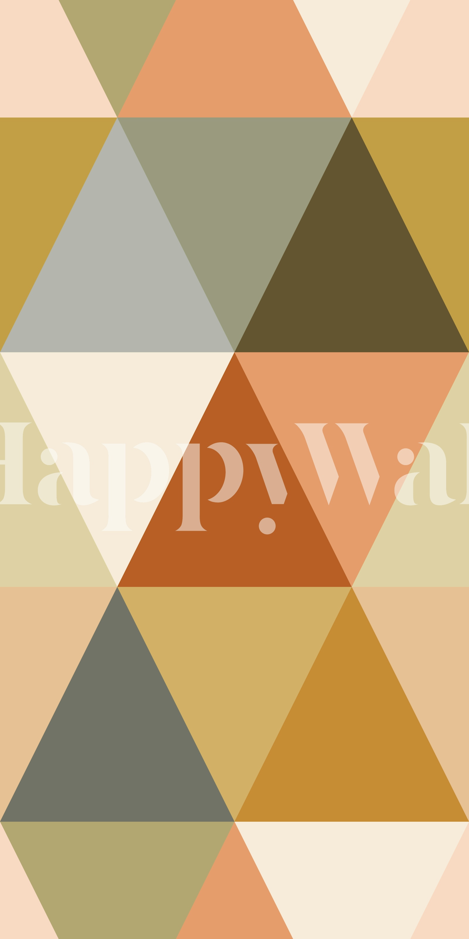 Muted Triangle Harmony Wallpaper - Happywall
