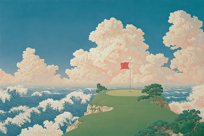Ocean Golf Club Wallpaper | happywall.com