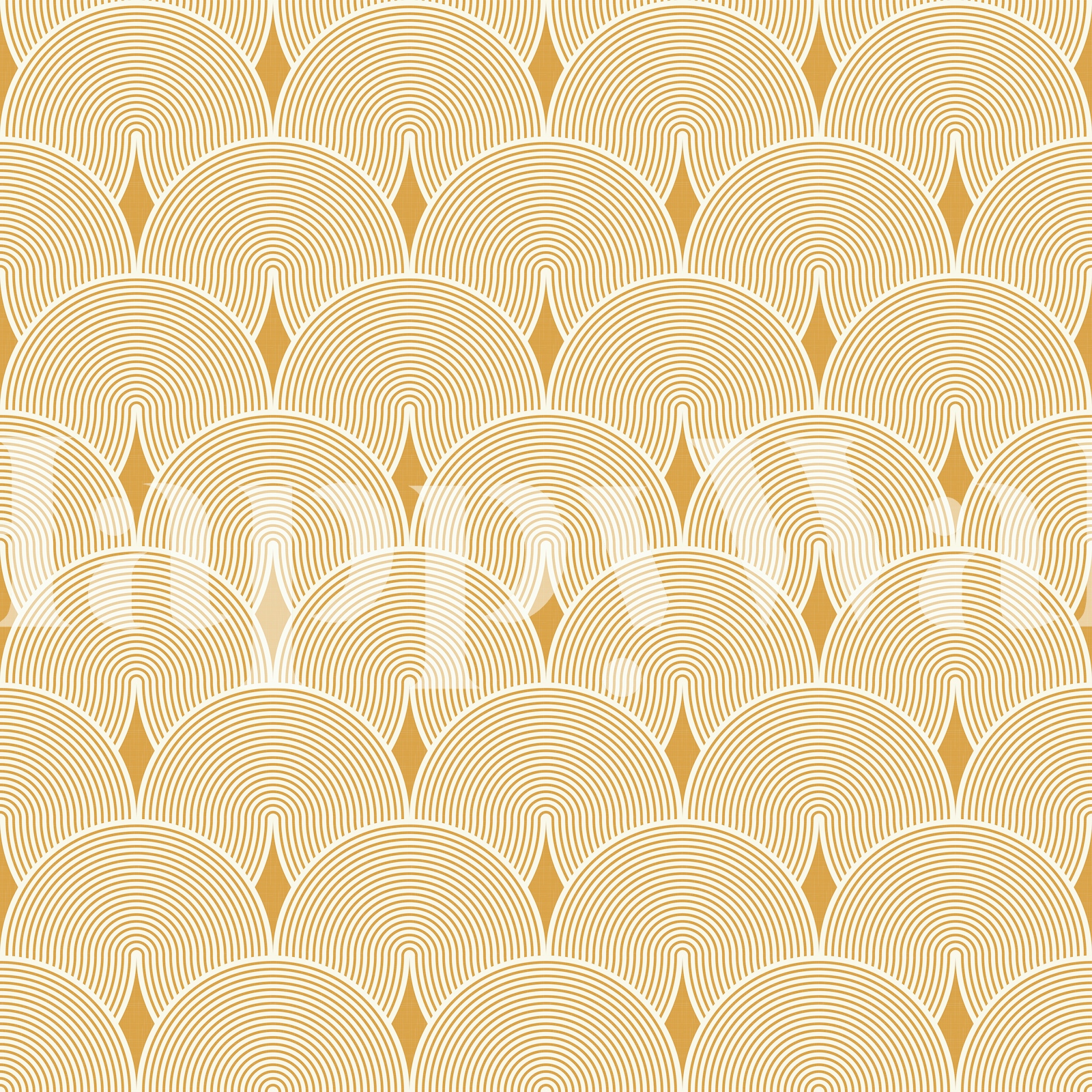 Modern Japanese Scallop Texture Yellow Wallpaper