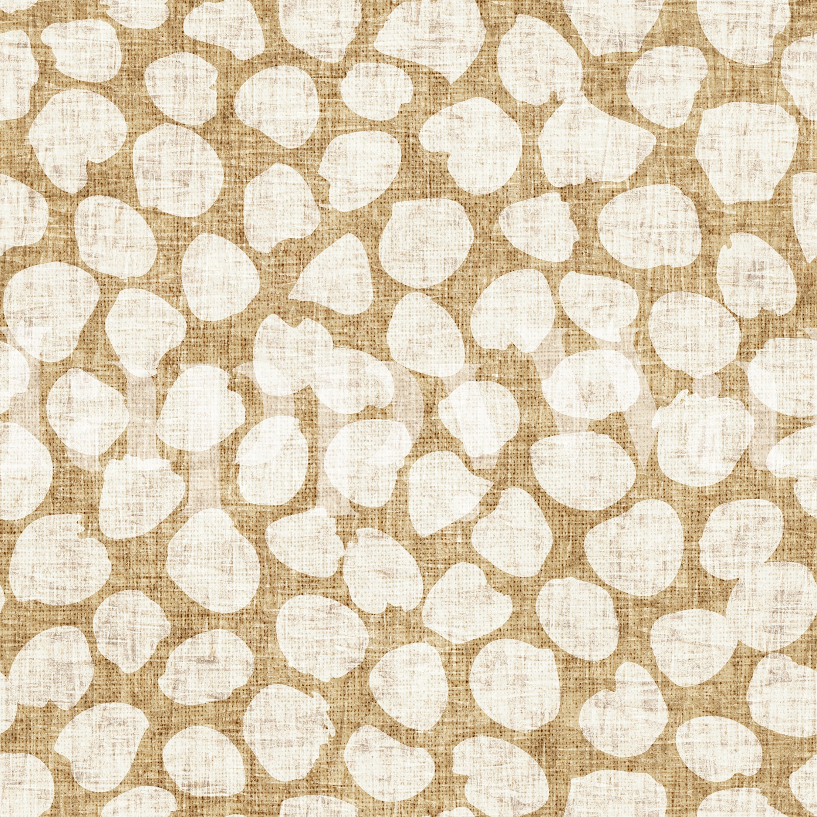 Mustard Abstract Spot Wallpaper for Modern Decor