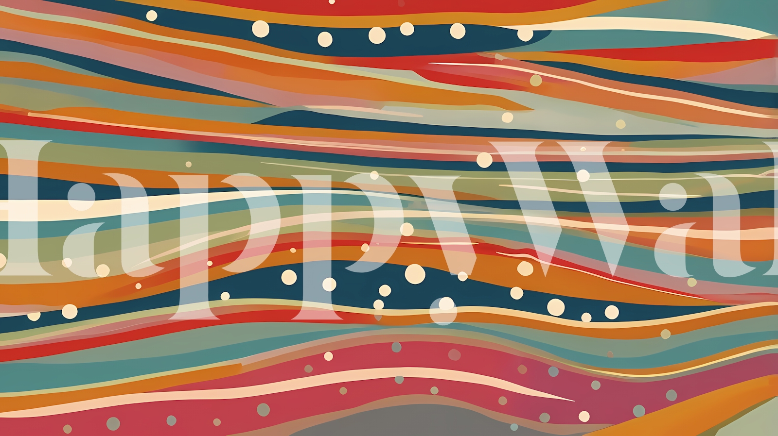 Vibrant Waves of Colors Wallpaper - happywall.com