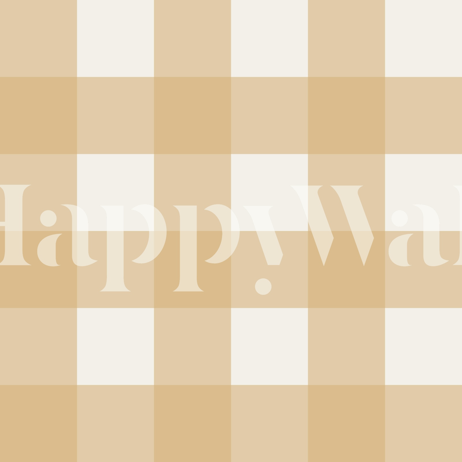 Soft Mustard Checker Vichy Wallpaper
