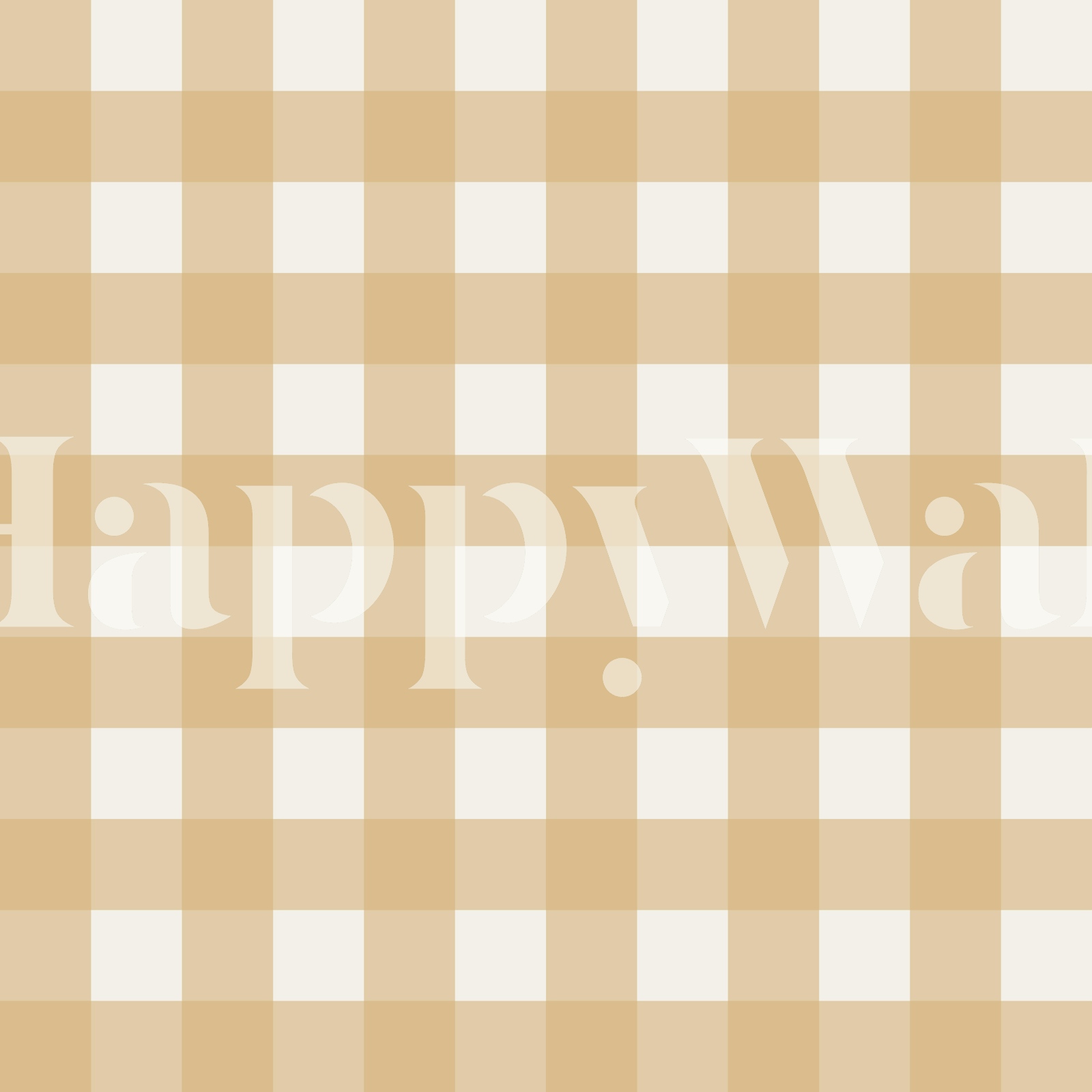 Mini Soft Mustard Checker Vichy Wallpaper - Happywall