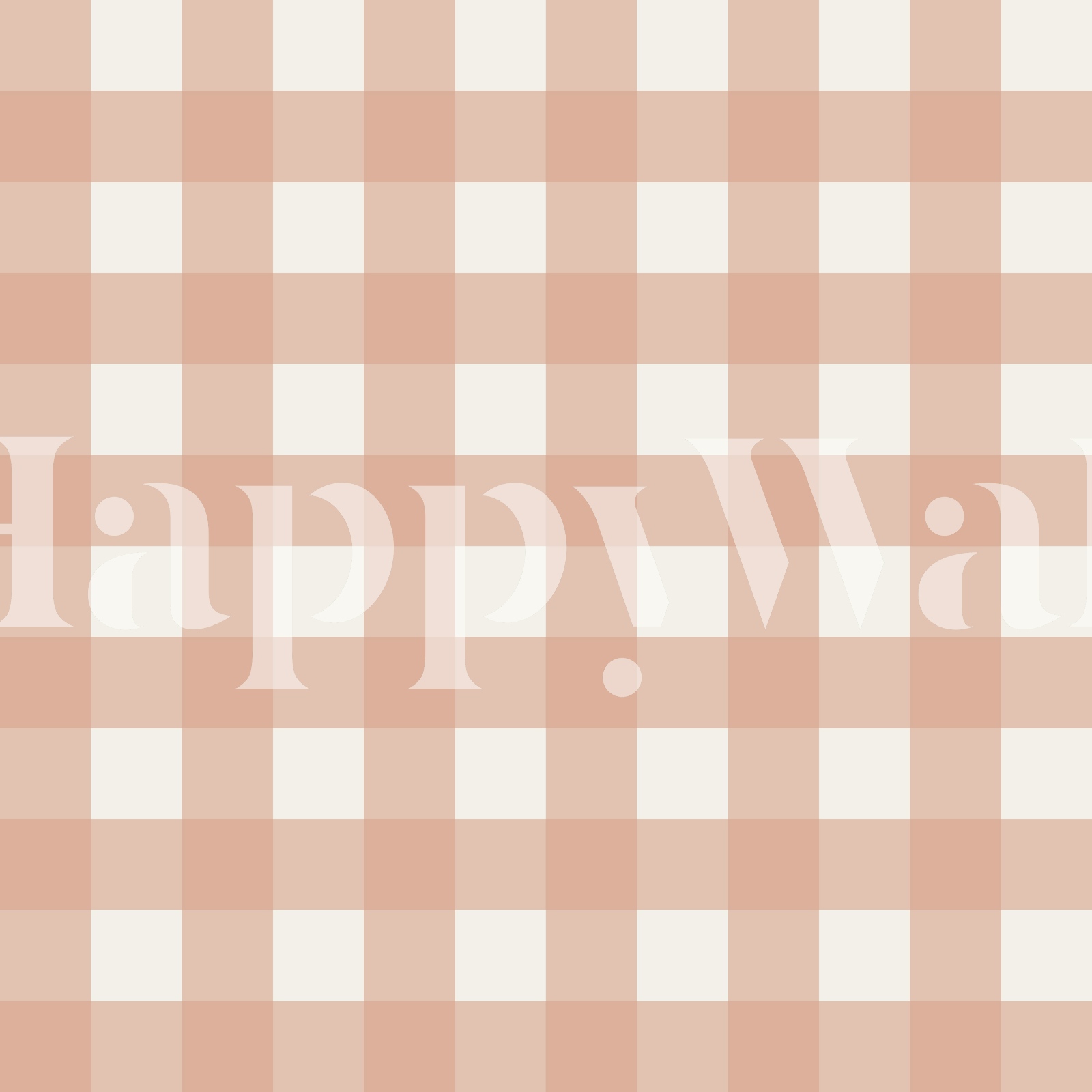 Mini Blush Gingham Charm - happywall.com