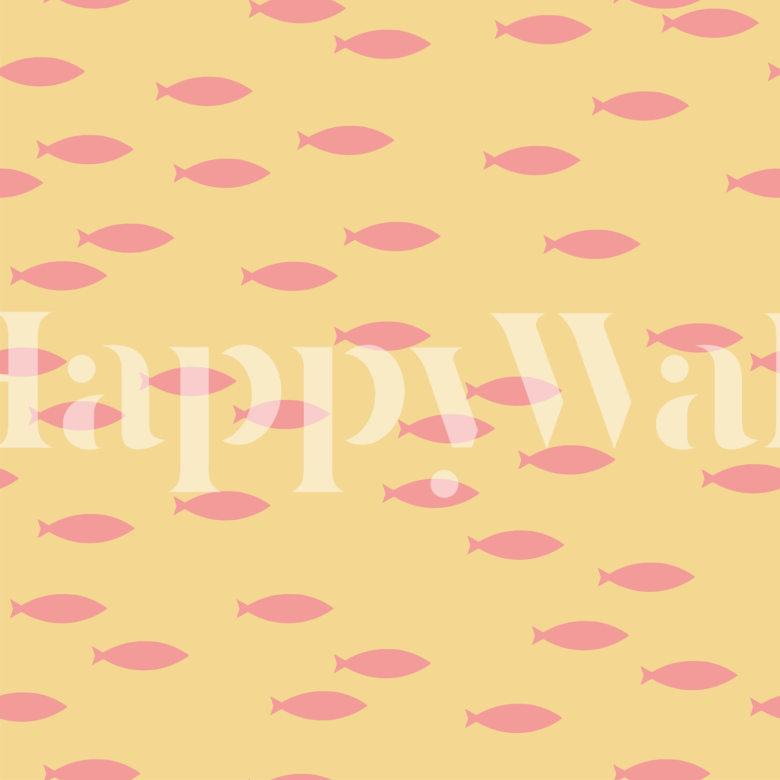 Pink Fish Tranquility Wallpaper - Happywall