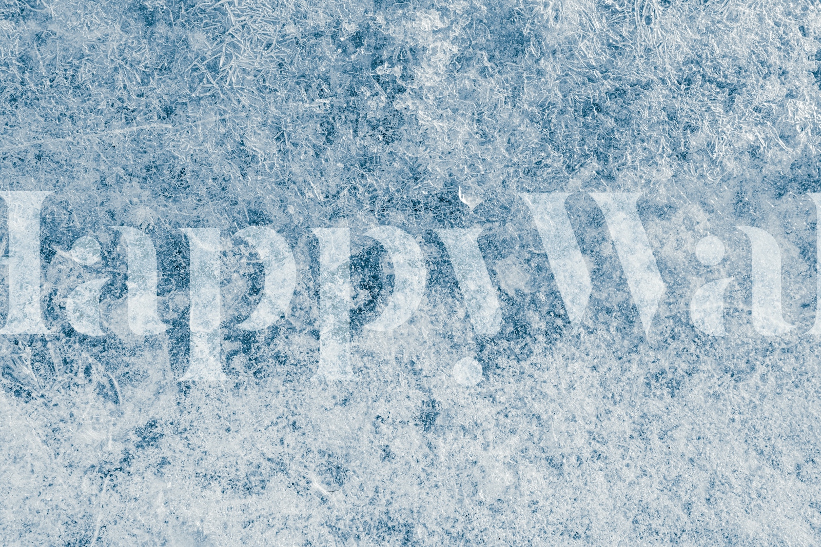 Frosty Blue Ice Texture Wallpaper