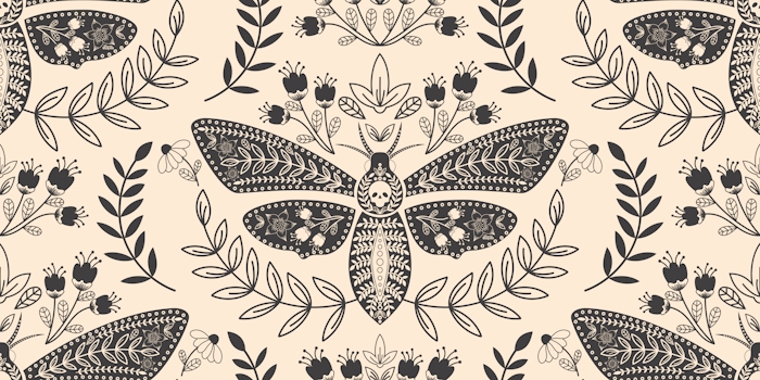 Death Head Moth - Neutral Wallpaper