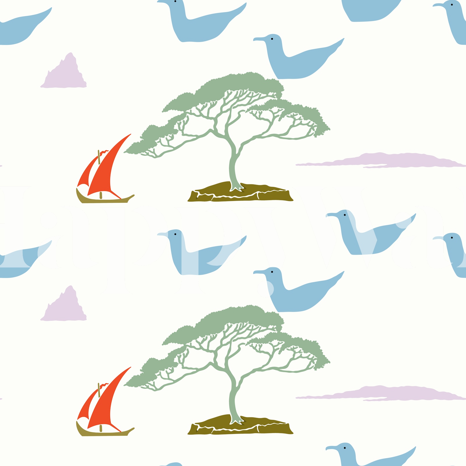 CFA Voysey The Shallop 1 Wallpaper - Happywall.com