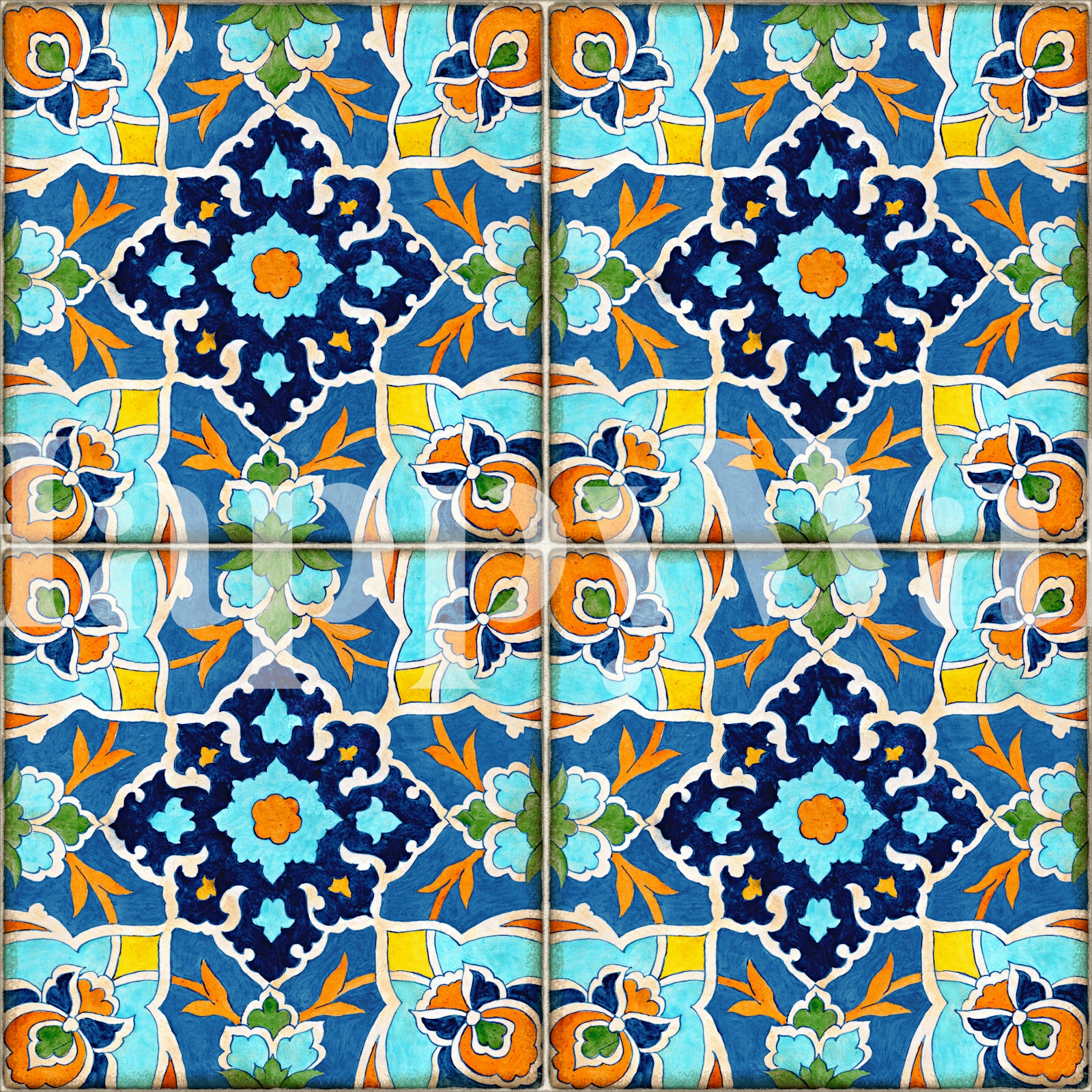 Mediterranean Italian Tiles Wallpaper
