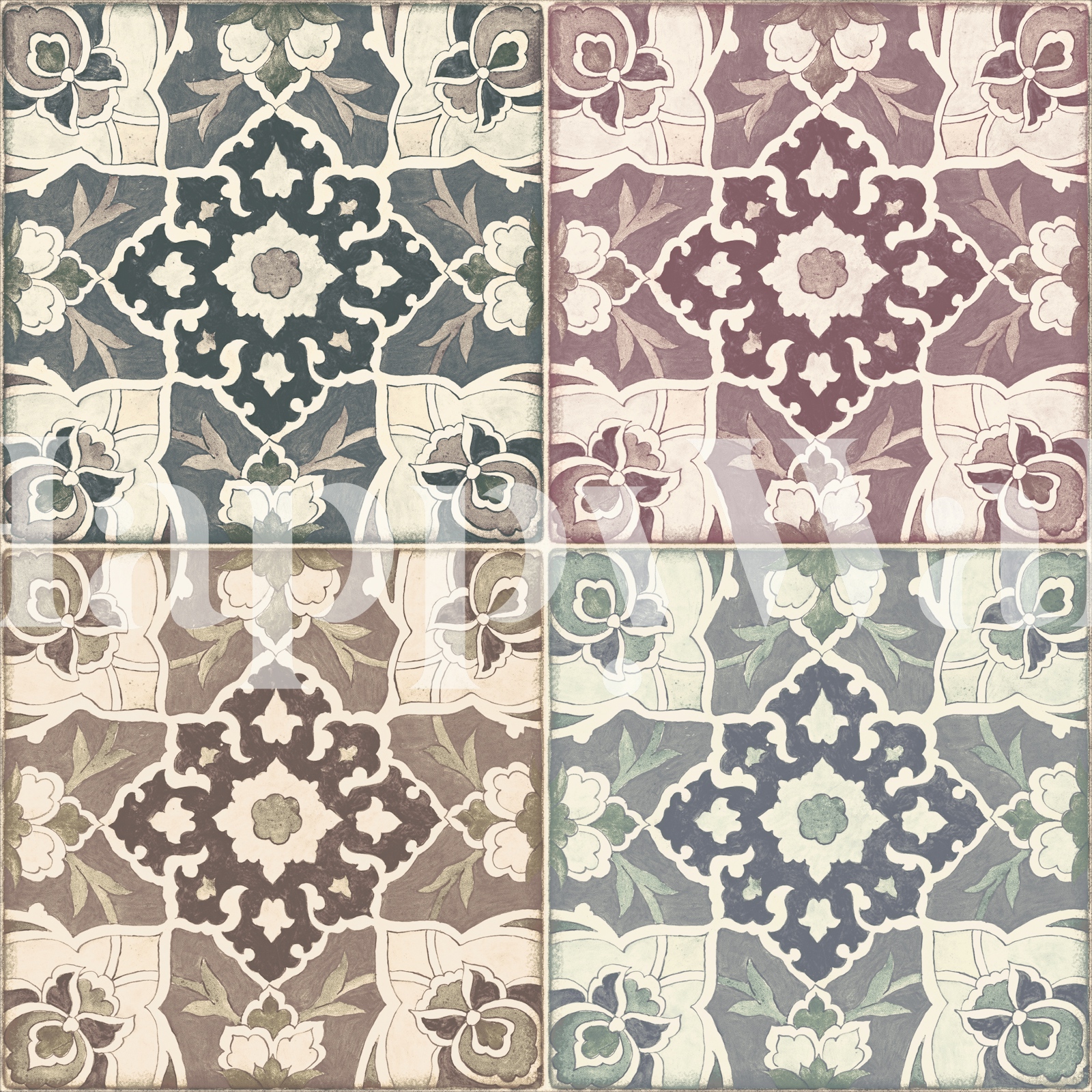 Mediterranean Italian Tiles Mix04 - Happywall.com