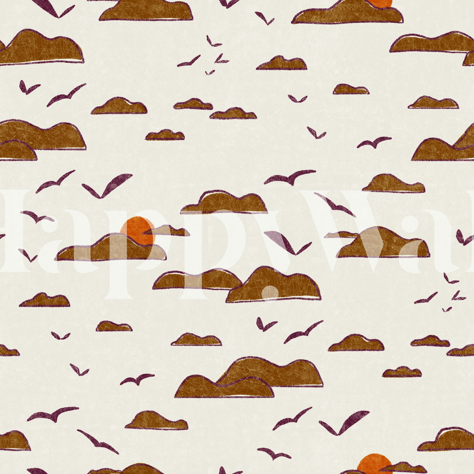 Reginald - brown wallpaper wallpaper | Happywall