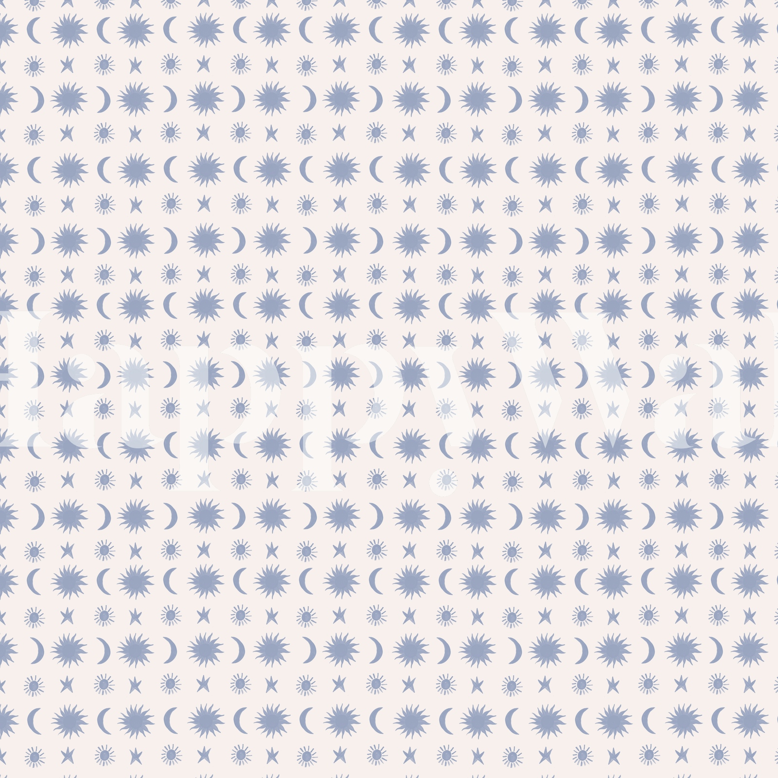 Blue Suns and Moons Wallpaper - Happywall
