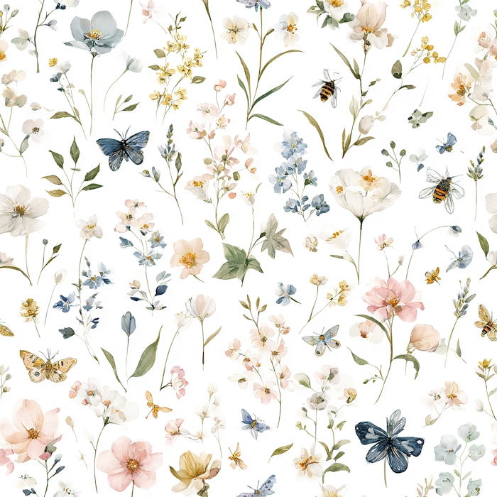 Blossom & Buzz Wallpaper - Happywall.com