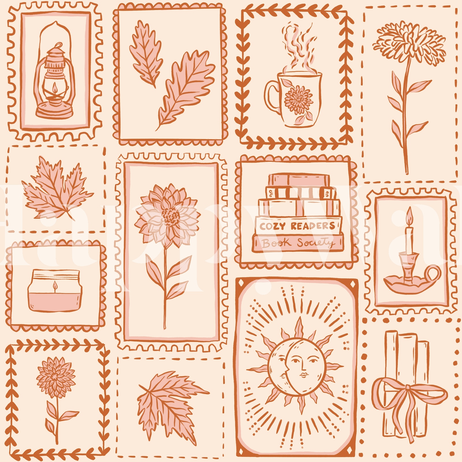 Cozy Readers Haven Wallpaper - Happywall