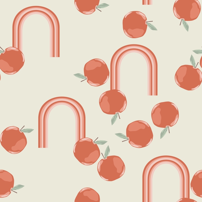 Boho Apple Vibes Wallpaper | Happywall.com