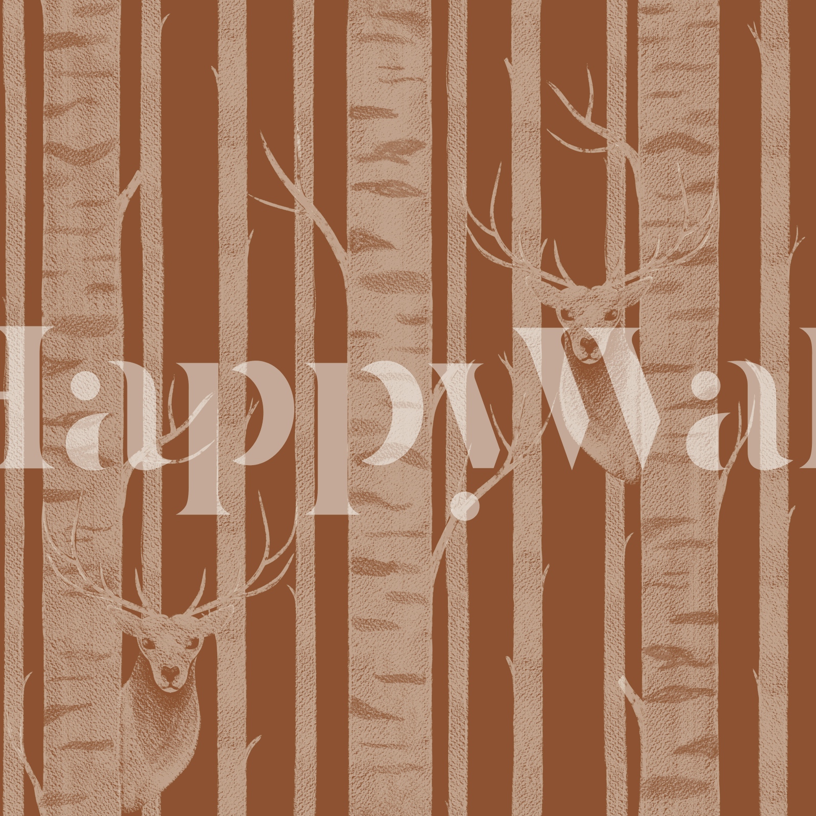 Woodland Deer Wallpaper - happywall.com