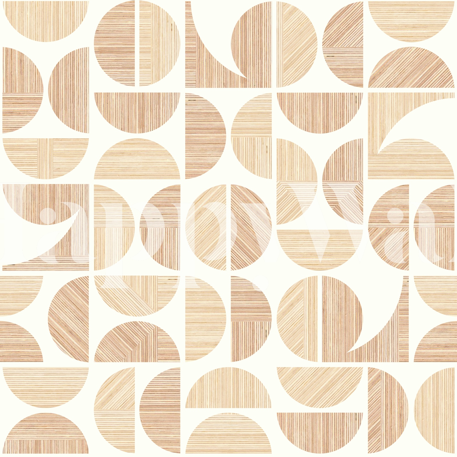 Circle Game on Off-white wallpaper papiers peint | Happywall