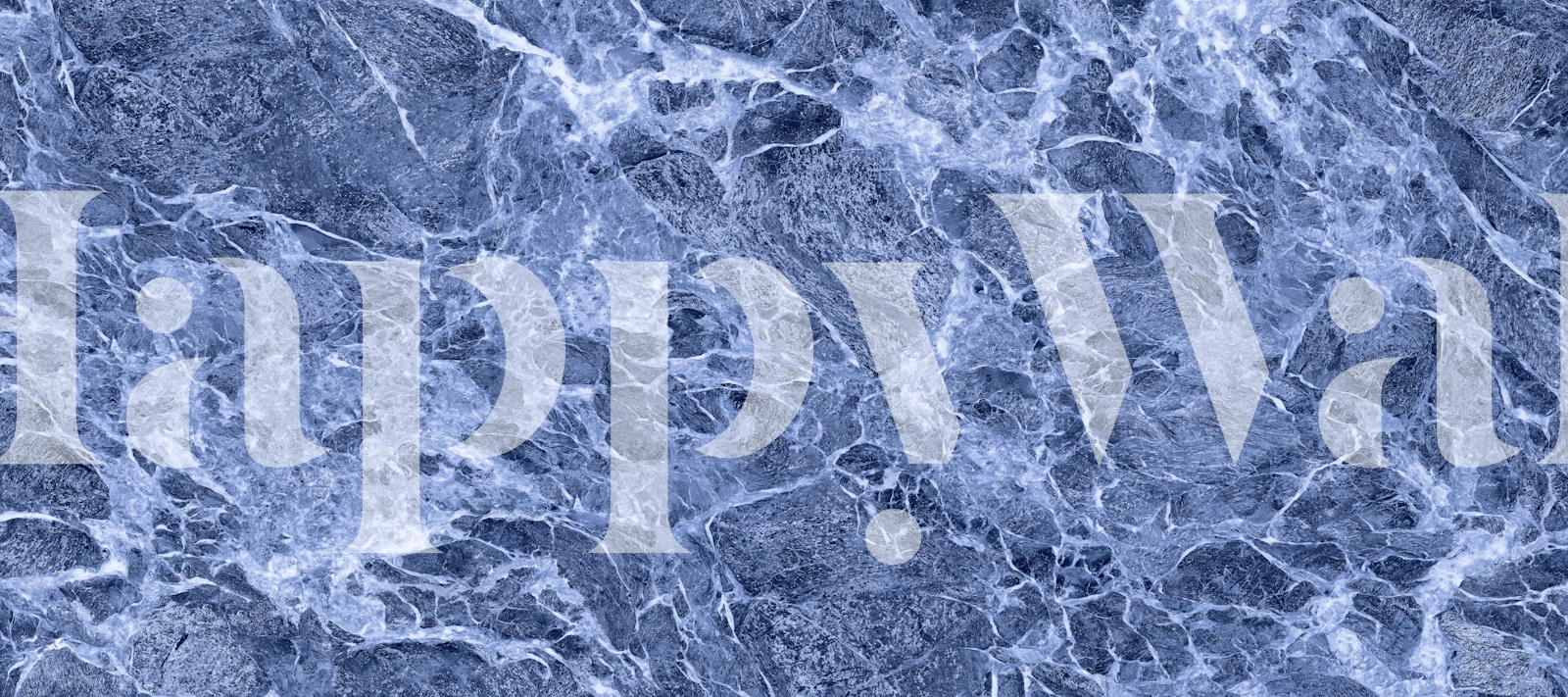 Blue Stone Tile Wallpaper for Modern Decor