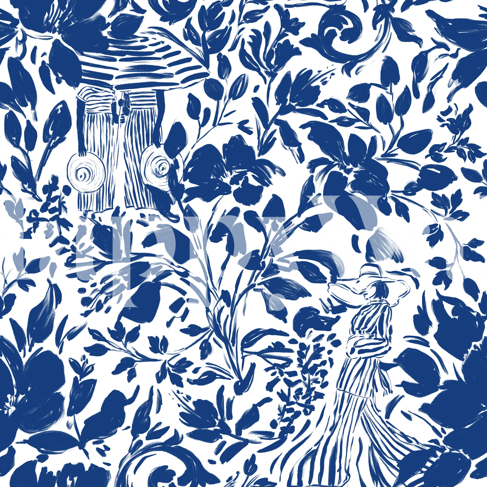 Azure Nature Walk Wallpaper | Happywall.com