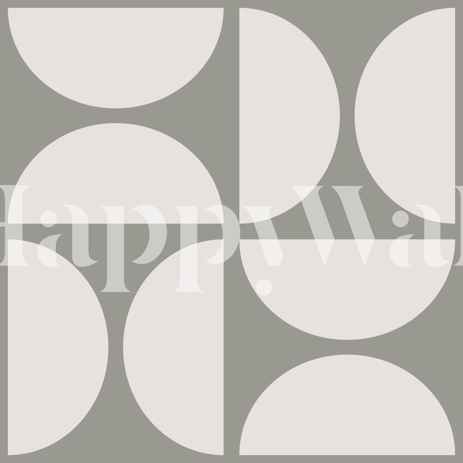 Contemporary Arc Forms Bauhaus XL wallpaper behang | Happywall