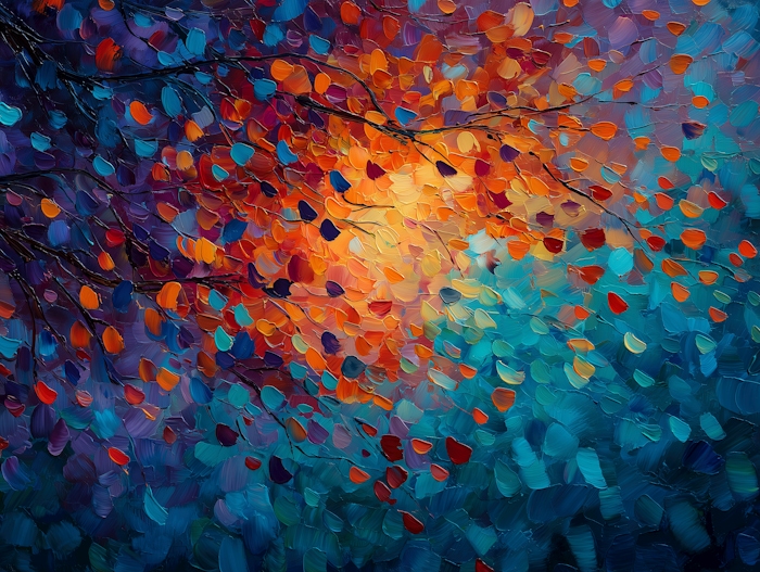 Radiant Foliage Dance Wallpaper | happywall.com