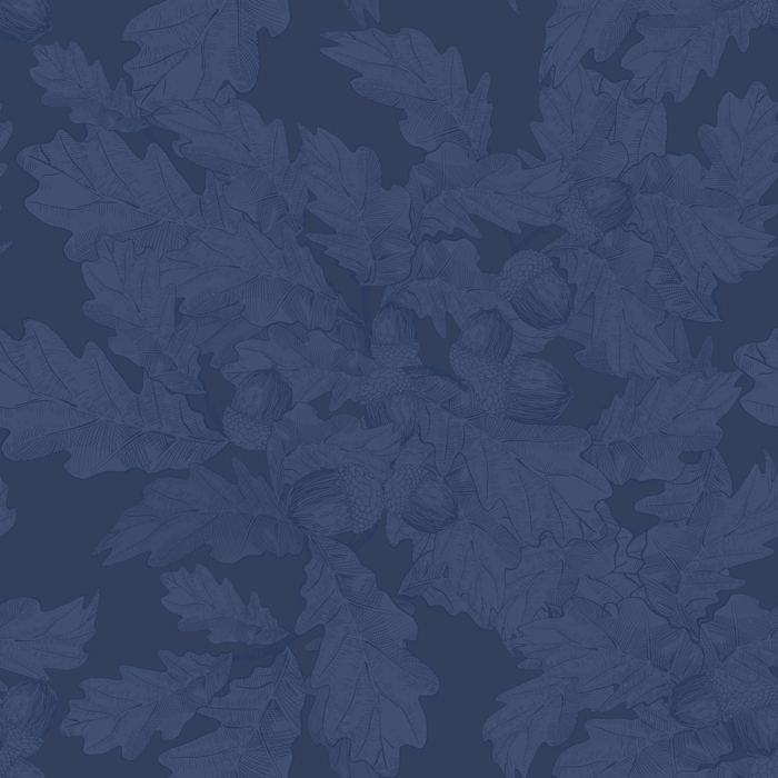 Dark Blue Oak Tree Acorn Wallpaper