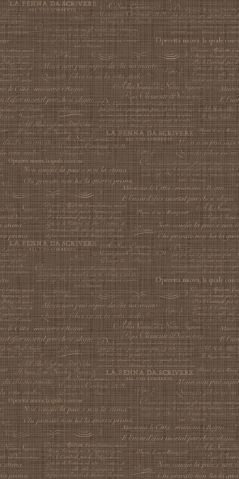Vintage Brown Italian Script Wallpaper