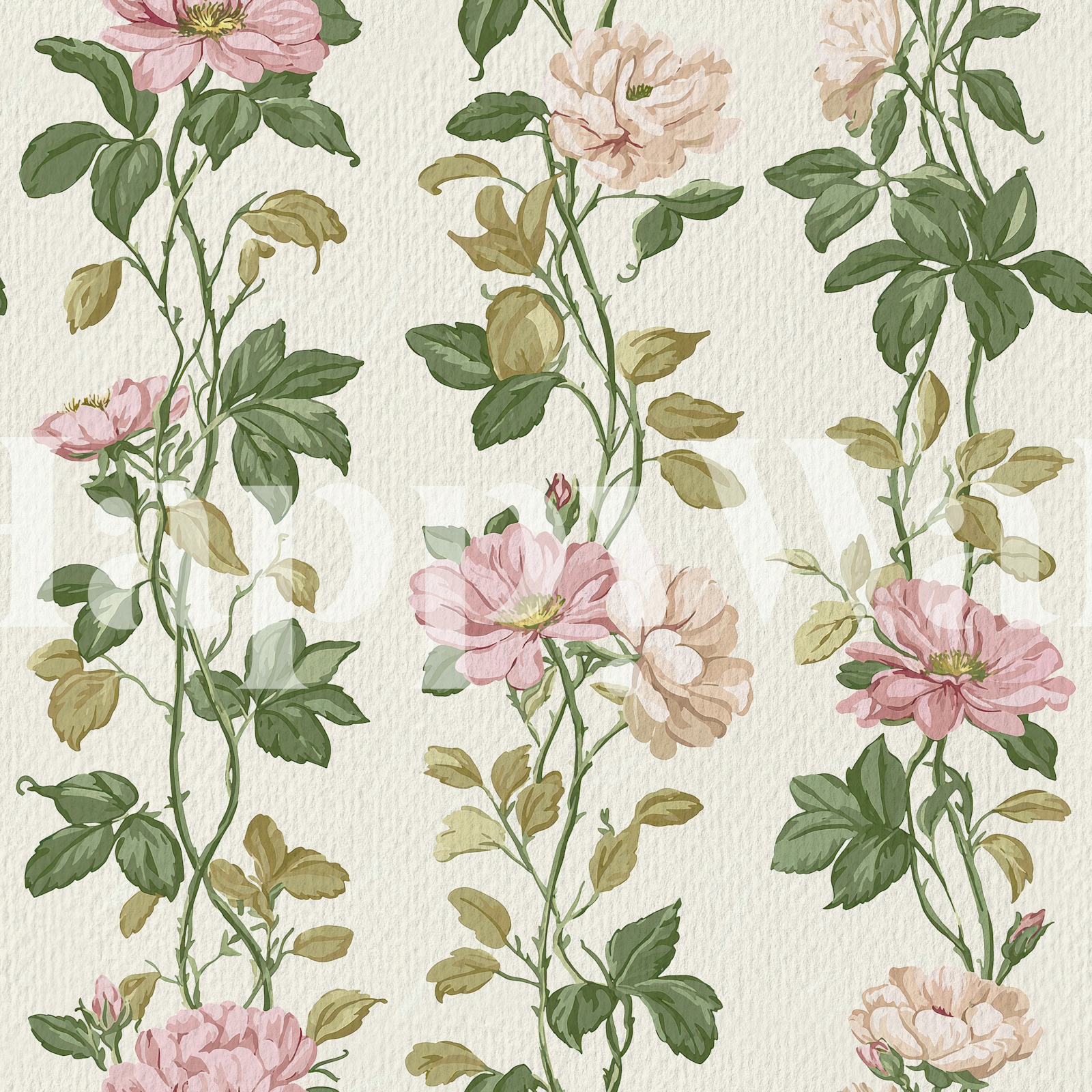 Romantic Rose Vines Wallpaper - Happywall.com