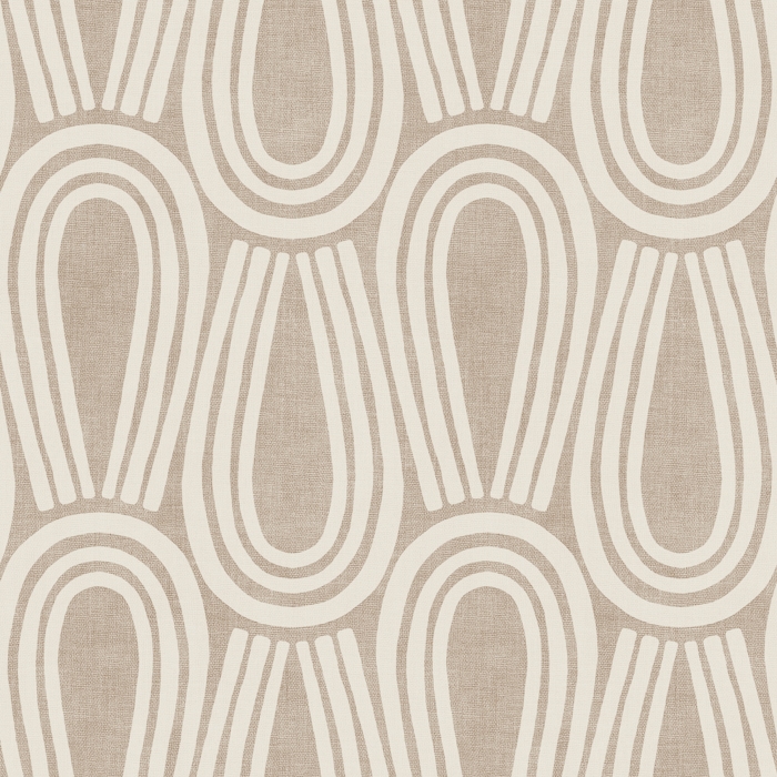 Modern Neutral Textured Loops Wallpaper