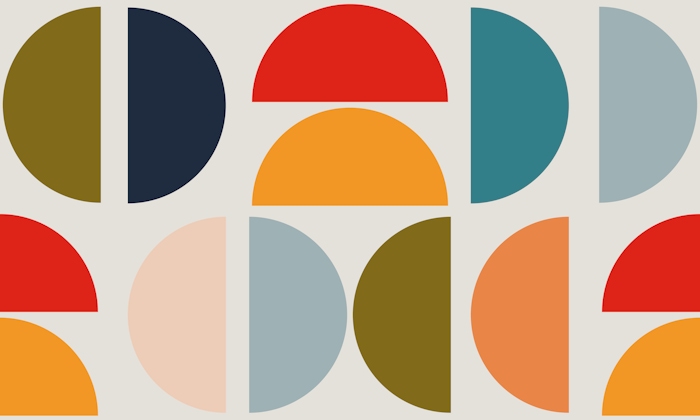Mid Century Geometric Vibes - Happywall