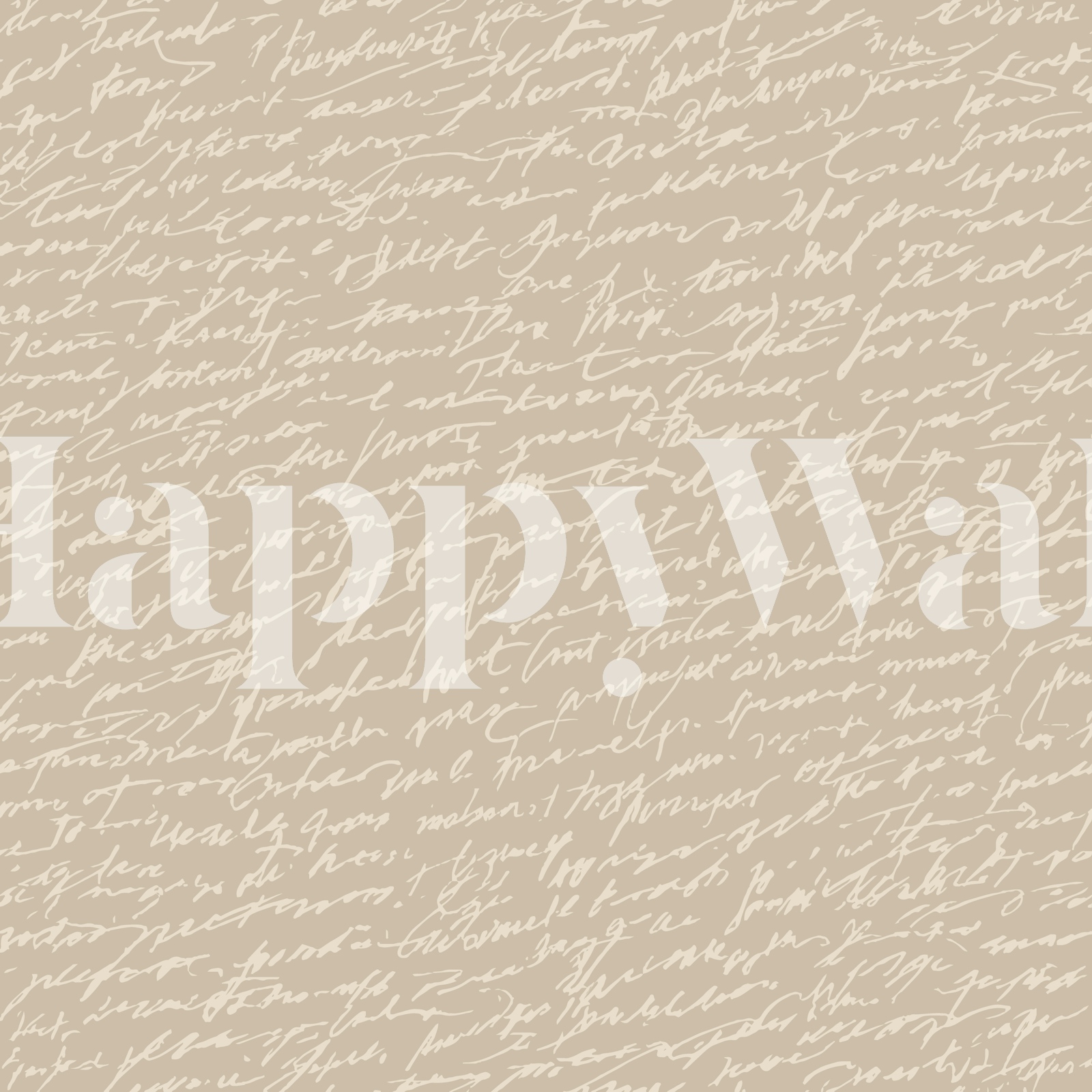 Beige Handwritten Text Wallpaper