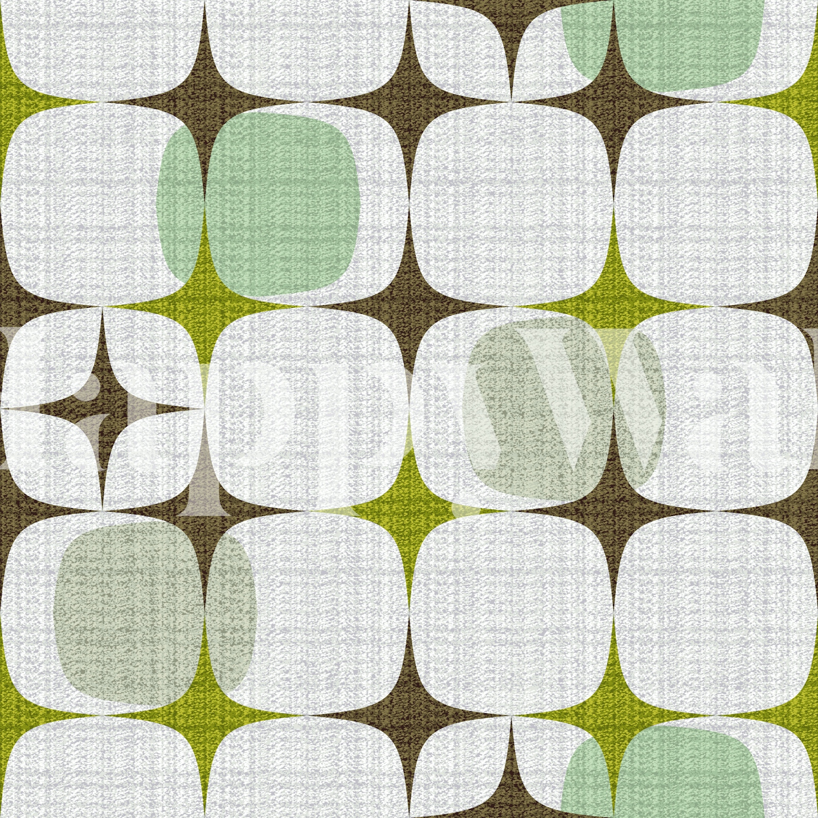 Mid Century Modern Geo Starburst Wallpaper | happywall.com