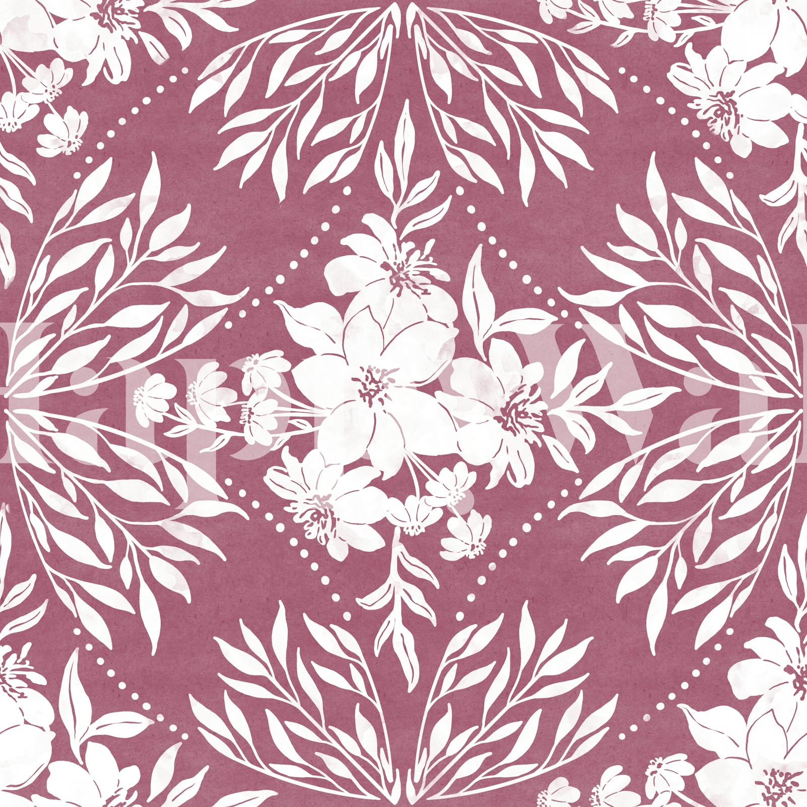 Vintage Floral Chic Wallpaper | happywall.com