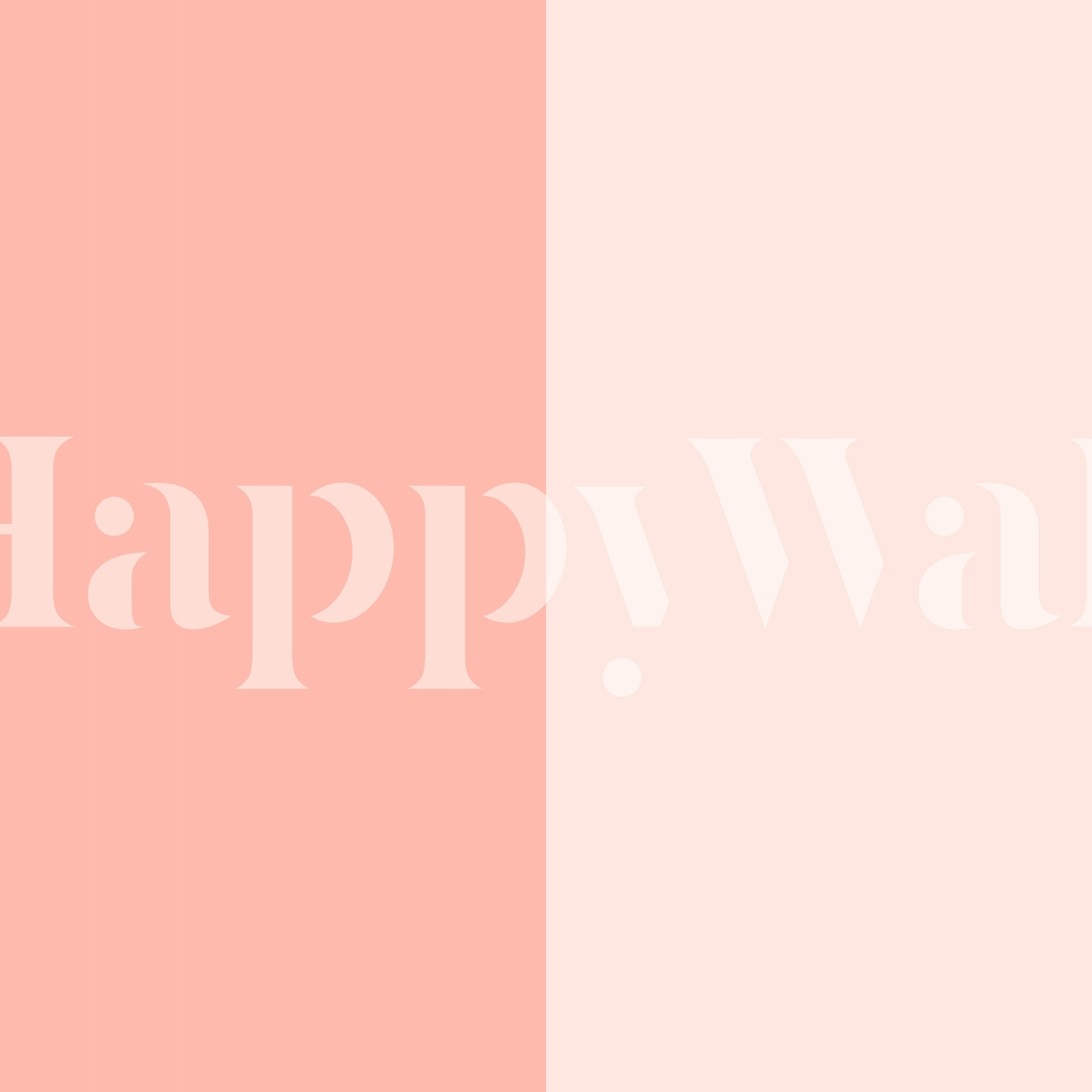 Subtle Coral Blush Stripes L - Happywall