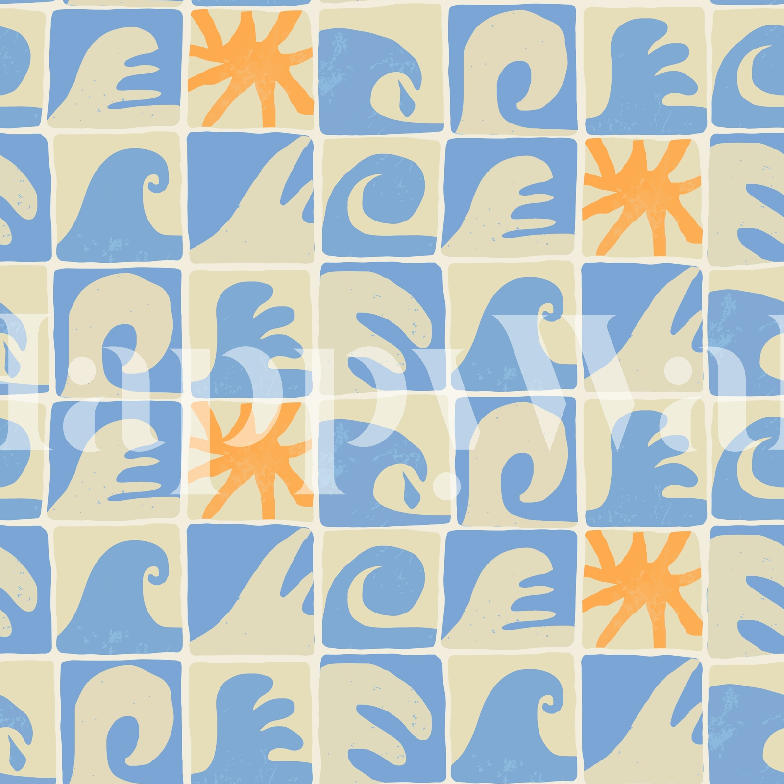 Sunny Tiles Wallpaper - happywall.com