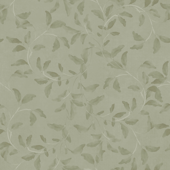 Warm Minimalism Foliage - Olive Green | happywall.com