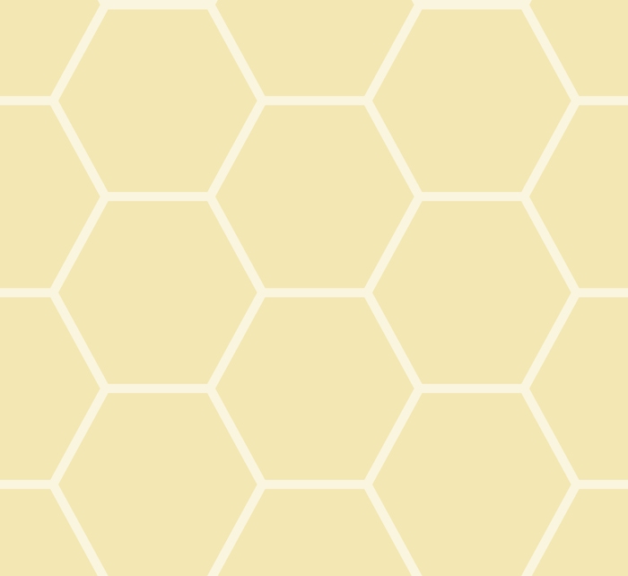 Butter Yellow Hexagon Mosaic Wallpaper