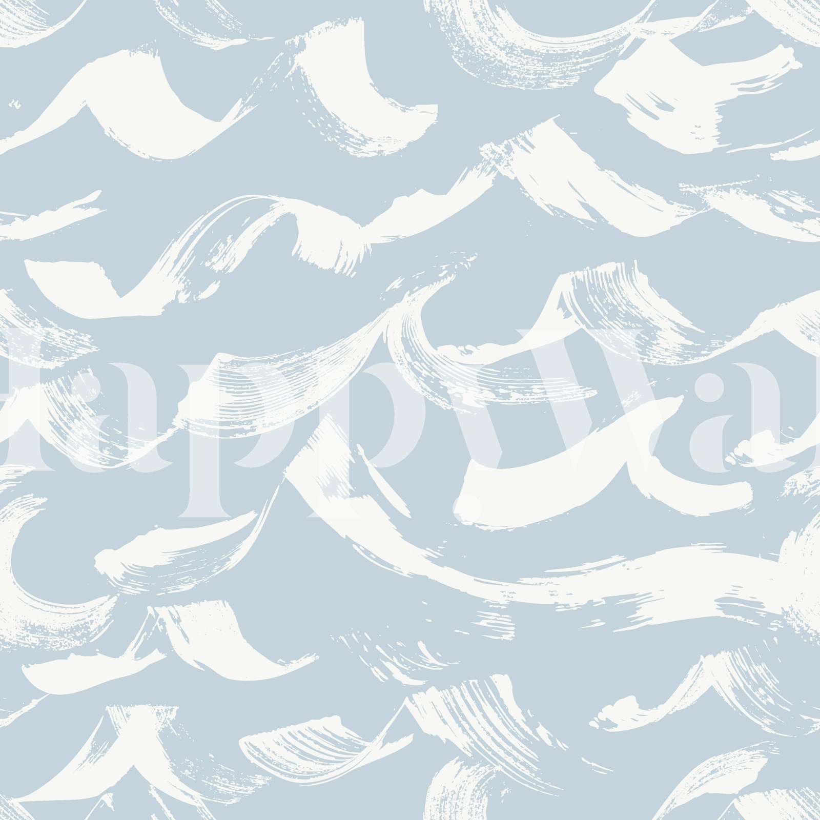 Soft Grey Blue Ocean Wave Wallpaper