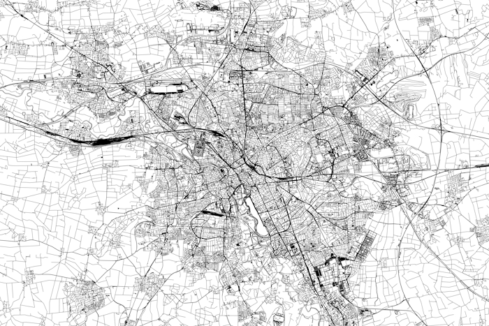 Hanover Map Wallpaper | Happywall.com