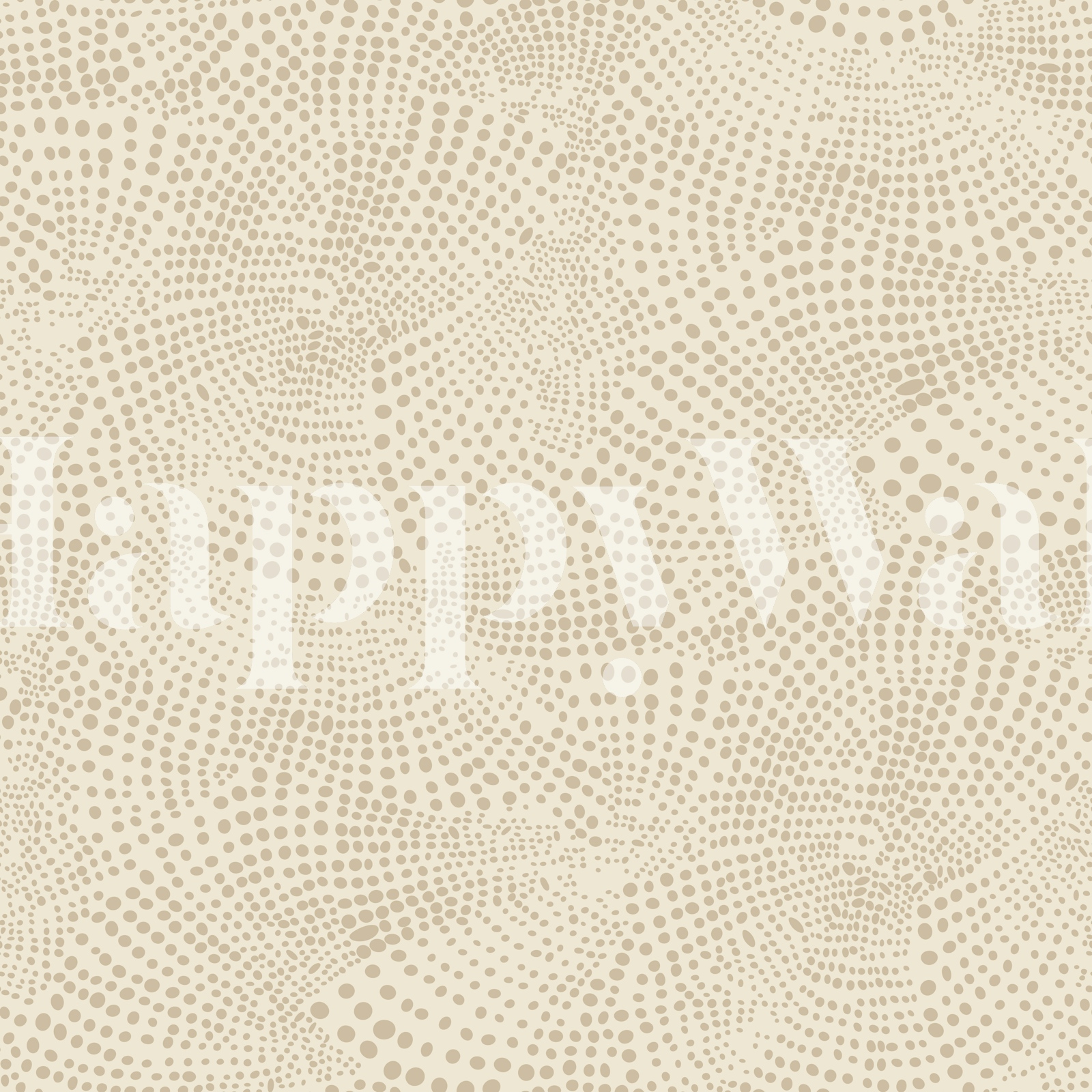 Curvy Dots - Warm Beige Wallpaper