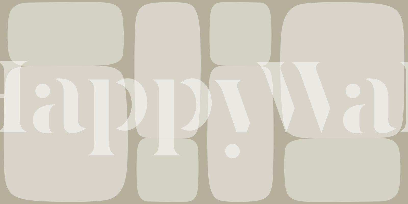 Neutral Stone Block Art Wallpaper - happywall.com