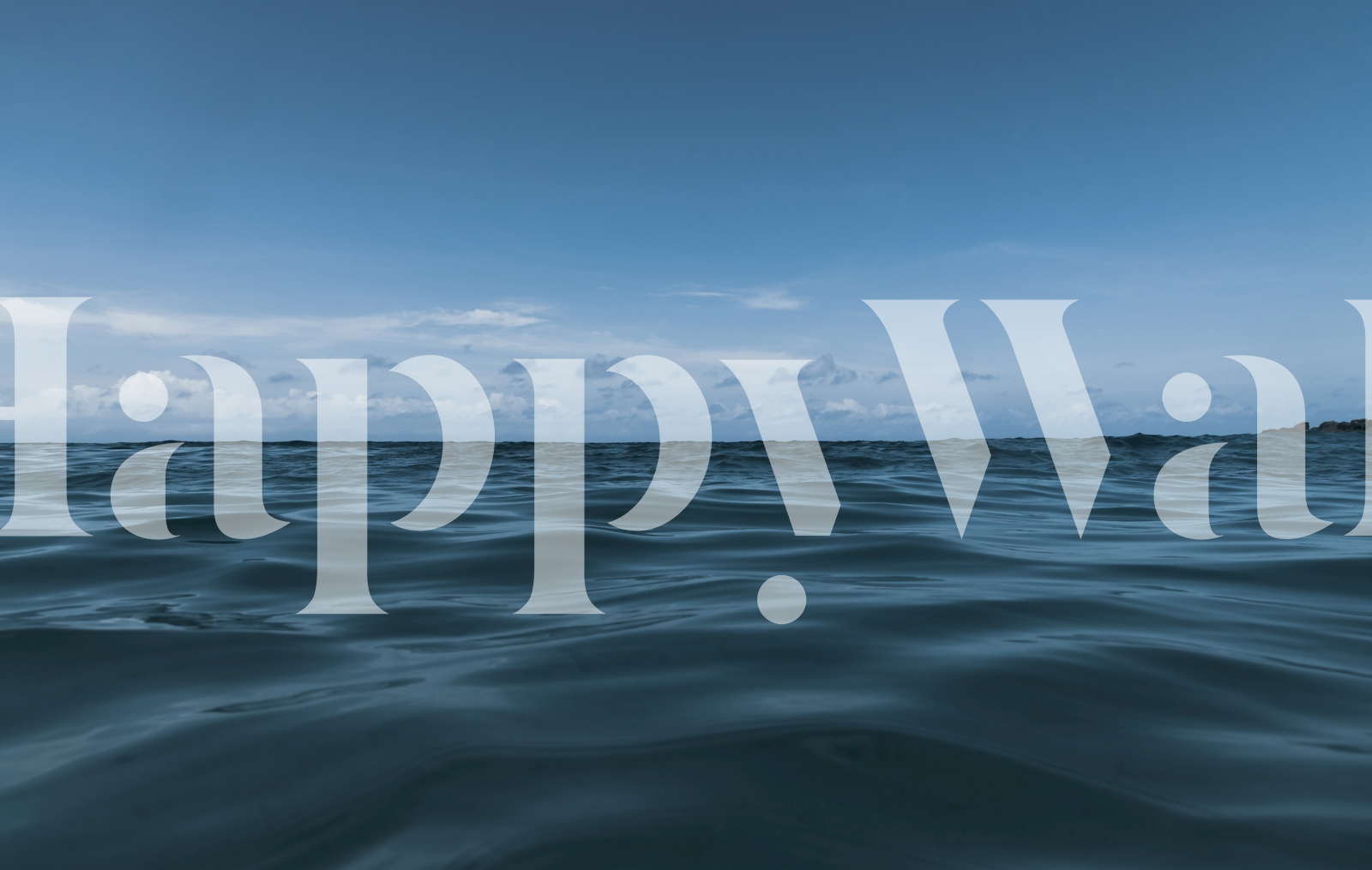 Endless Blue Ocean Waves 1 - Happywall